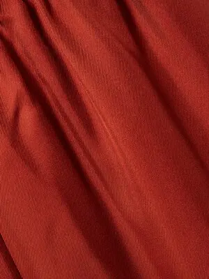 Loulou De Saison Alera Silk-twill Wide-leg Pants - Red