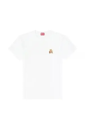 DIESEL T-norm Frog-graphic T-shirt - White