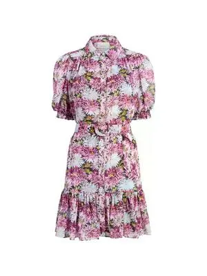 Cinq À Sept Floral Print Ruffled Dress - Pink