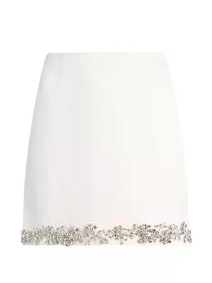 Cinq À Sept Floral Tumbling Adona Skirt - White