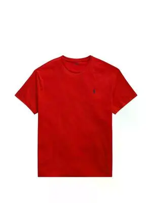 Polo Ralph Lauren Crew-neck Logo-embroidered T-shirt - Red