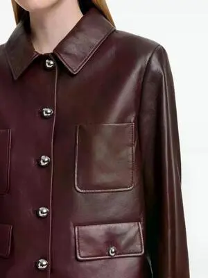 Altuzarra Four Pockets Leather Jacket - Brown