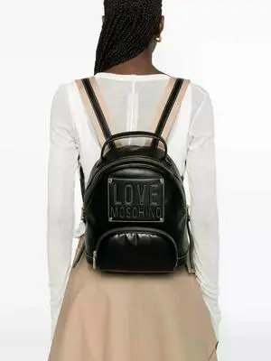 Moschino Logo-appliqué Backpack