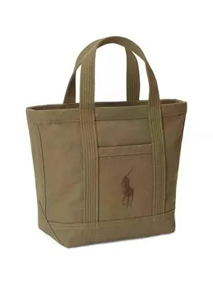Polo Ralph Lauren Embroidered-logo Tote Bag - Green