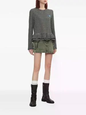 MINI CREAM Striped Long-sleeve T-shirt