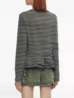 MINI CREAM Striped Long-sleeve T-shirt