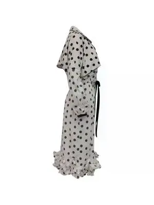 Johanna Ortiz Polka Dot Midi Dress