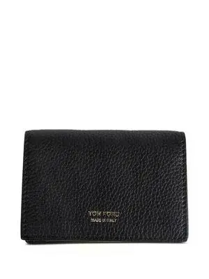 TOM FORD Grained Leather Card Holder - Black