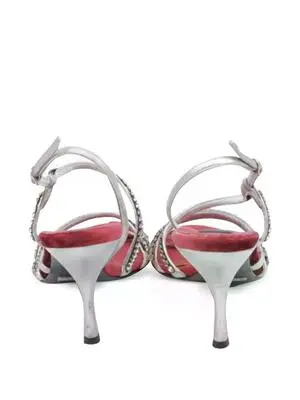 Dolce & Gabbana Crystal-embellished Strap Sandal Heels