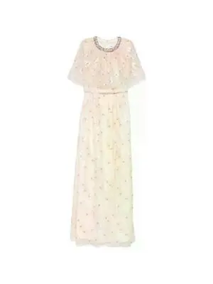 SELF-PORTRAIT Sequined Floral Dress