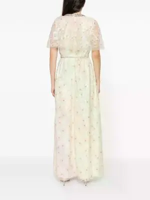 SELF-PORTRAIT Sequined Floral Dress