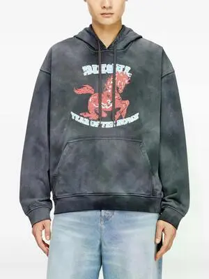 DIESEL® Graphic Hoodie - Grey