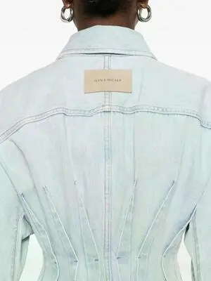 Givenchy Buttoned Midi Denim Dress - Blue