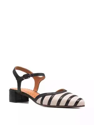 Chie Mihara Haler Striped Heeled Pumps