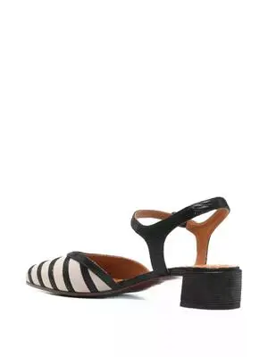 Chie Mihara Haler Striped Heeled Pumps