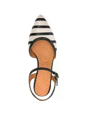 Chie Mihara Haler Striped Heeled Pumps