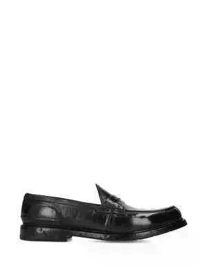 Premiata Woven Leather Loafers
