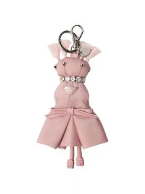 Prada Tassel Charm Keyring - Pink