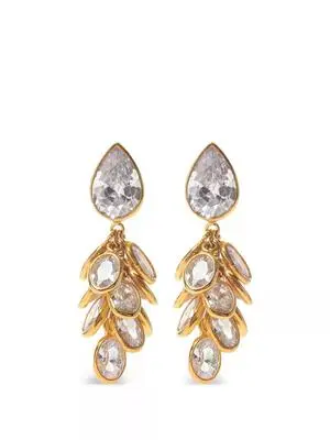 FREYA ROSE Crystal Petite Drop Earrings - Gold