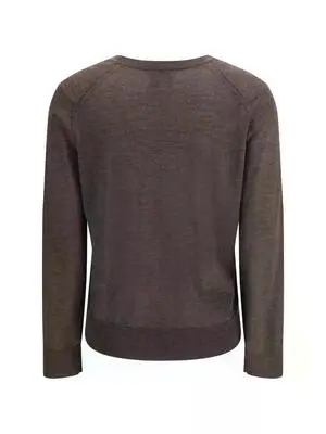 Loulou De Saison Julio V-neck Fine Knit Sweater