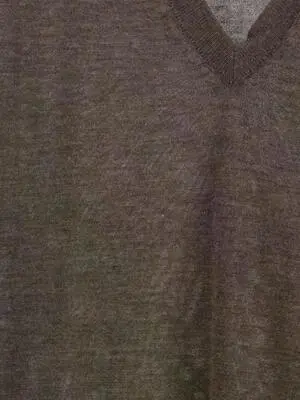 Loulou De Saison Julio V-neck Fine Knit Sweater