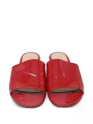 GIANVITO ROSSI Capri Patent Leather Slides