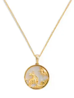 FREYA ROSE Taurus Zodiac Pendant Necklace - Gold
