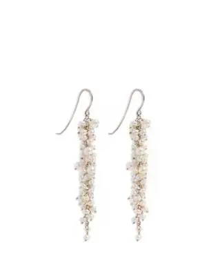 FREYA ROSE Pearl Drop Earrings - Silver