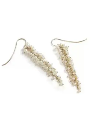 FREYA ROSE Pearl Drop Earrings - Silver