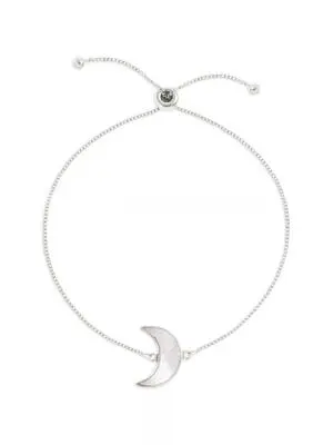 FREYA ROSE Moon Adjustable Bracelet - Silver