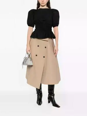 Pinko Joandra Smocked Top - Black