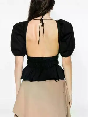 Pinko Joandra Smocked Top - Black