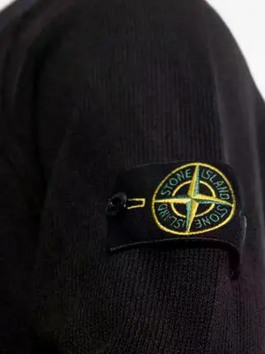 Stone Island Logo-patch Crew-neck Sweater