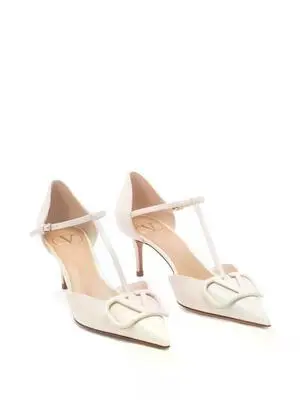 Valentino Garavani Vlogo Heeled Pumps - White
