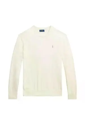 Polo Ralph Lauren Logo-embroidered Sweater - Neutrals