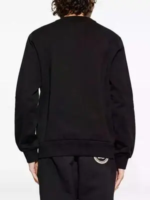 Dolce & Gabbana Logo-plaque Crew-neck Sweatshirt - Black