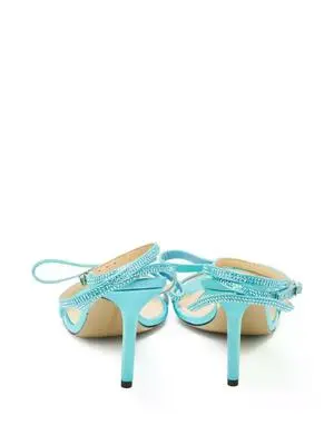 Mach & Mach Crystal-embellished Stiletto Sandals