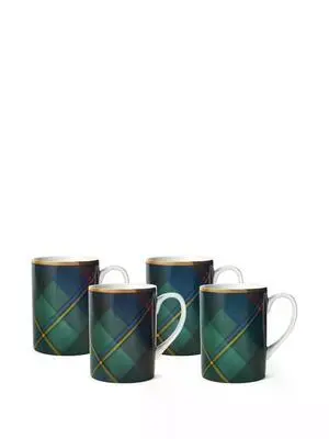 Ralph Lauren Wexford Plaid Trim Mug - Green