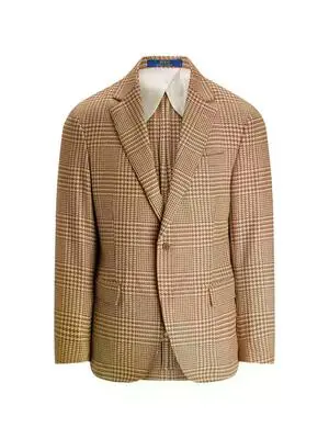 Polo Ralph Lauren Checked Single-breasted Blazer - Brown