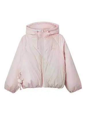 MINI CREAM Hooded Zip-fastening Jacket
