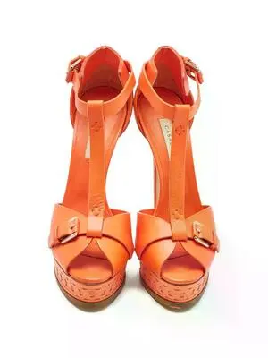 Casadei Platform Leather Sandals