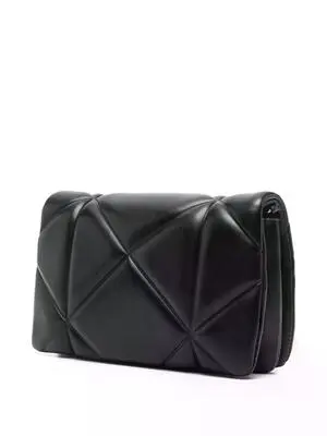 Moschino Quilted Chain Crossbody Bag - Black