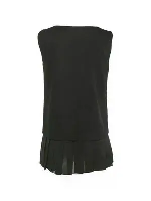 Max Mara Pleated Hem Top