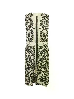Chloé Floral-pattern Midi Dress - White