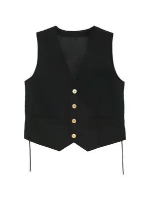 Sacai Button Detailed Vests For Women