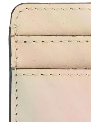 Versace Logo-lettering Card Holder - Neutrals