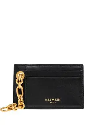 Balmain Chain-detail Card Holder - Black
