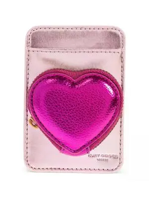 Kurt Geiger Heart-motif Card Case - Pink