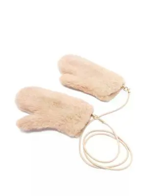 Max Mara Strap-detail Gloves - Neutrals