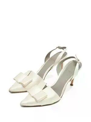 GINA Bow-detail Slingback Pumps